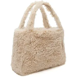 Stella McCartney Stella Logo Faux-shearling Tote Bag
