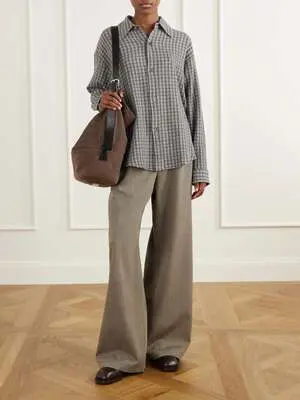 MFPEN Vacation Checked Cotton-blend Shirt