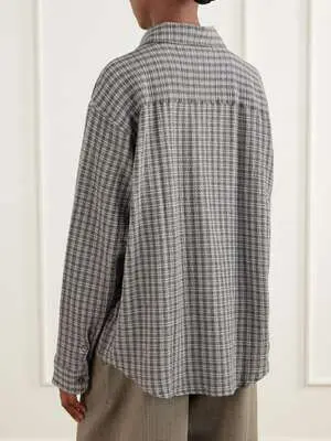 MFPEN Vacation Checked Cotton-blend Shirt