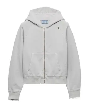 Prada Cotton Hoodie Jacket - Dali Lime