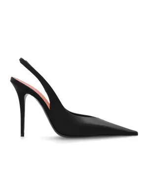 Amina Muaddi Anok Slingback High-heeled Sandals - Black