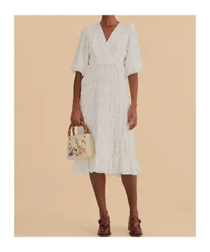 Farm Rio Ruffles Trim Dress