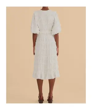 Farm Rio Ruffles Trim Dress