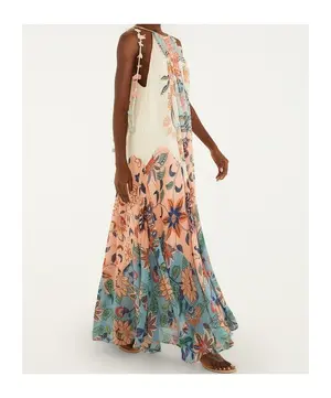 Farm Rio Maxi Boho Delhi Floral Dress