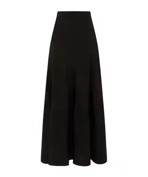 Zimmermann Bias-cut Midi Skirt - Black