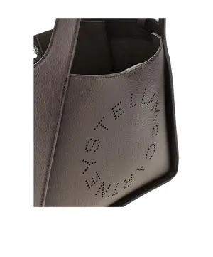 Stella McCartney Logo Perforated Shoulder Bag