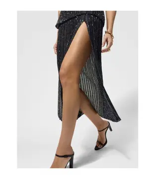 Missoni Sequin-embellished Side-slit Midi Skirt