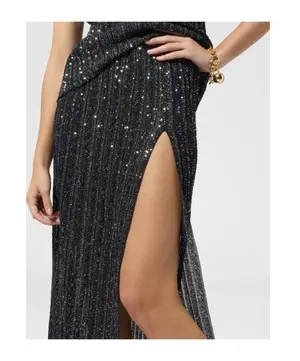 Missoni Sequin-embellished Side-slit Midi Skirt
