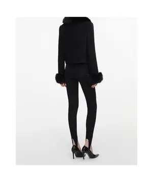 SELF-PORTRAIT Jacket With Fur Cuffs
