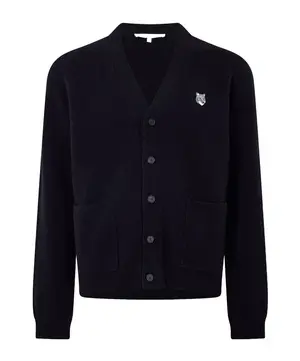 Maison Kitsuné Vneck Knit Cardigan - No