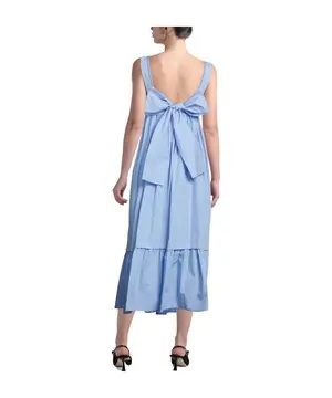 Chloé Sleeveless Square-neck Solid-color Dress