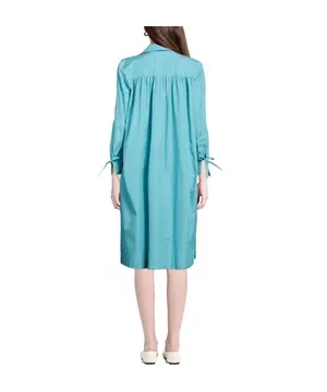 Max Mara Solid-color Long-sleeve Shirt Dress