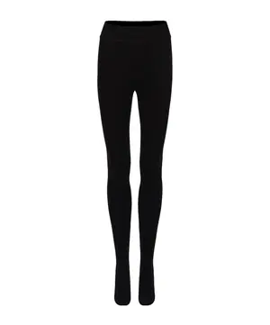 Magda Butrym Footed Cotton Leggings - Black