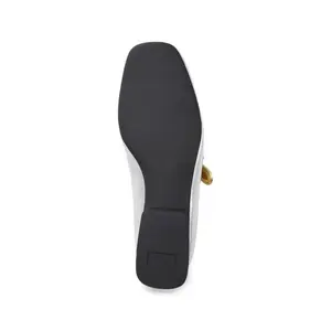 Camper Casi Myra Gray Leather Ballerinas For