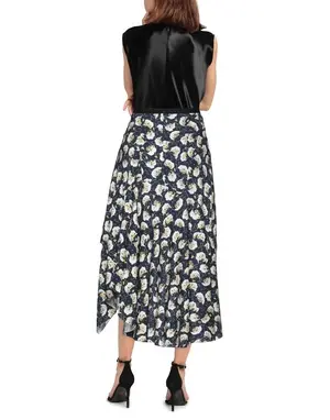 Chloé Floral Print Midi Skirt
