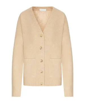 Dries Van Noten V-neck Knit Cardigan - Ecru