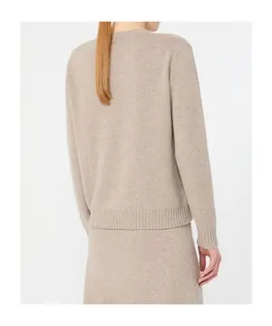 Max Mara Lume Crewneck Knitted Jumper - Sand