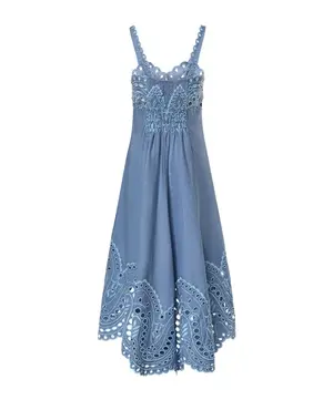 Charo Ruiz Ibiza Caspian Broderie-anglaise Asymmetric Dress