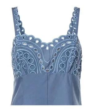 Charo Ruiz Ibiza Caspian Broderie-anglaise Asymmetric Dress