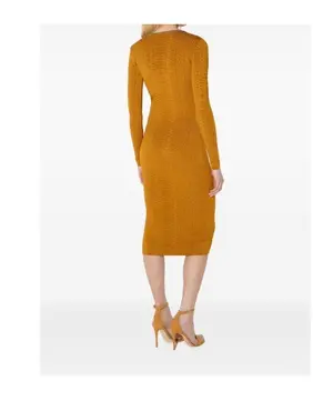 Elisabetta Franchi Snake-print Knit Dress