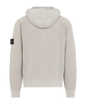 Stone Island Logo Patch Hooded Cardigan