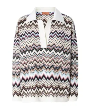 Missoni Oversized Zig Zag Polo Shirt - Multicolour