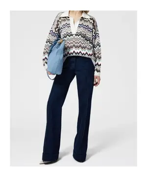 Missoni Oversized Zig Zag Polo Shirt