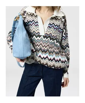Missoni Oversized Zig Zag Polo Shirt
