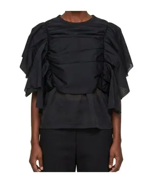 Comme Des Garçons Layered Pleated Top
