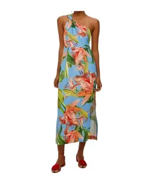 Farm Rio Floral-print Midi Dress - Multicolor