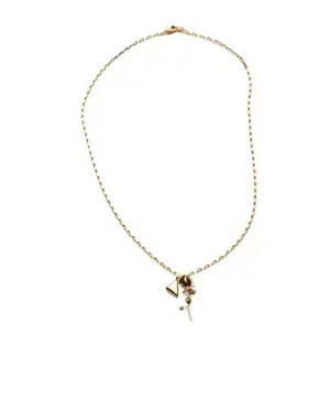 Prada Eternal Pop Charms Necklace With Pendants - Gold