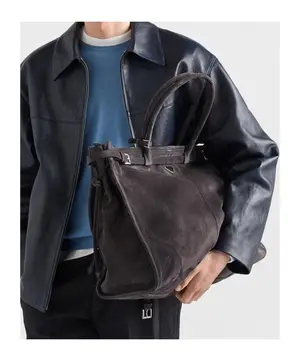 Prada Bonnie Suede Tote Bag