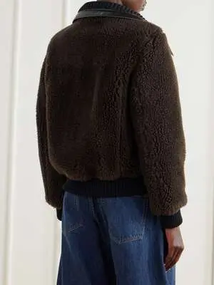 Sacai Wool-blend Plush Coat