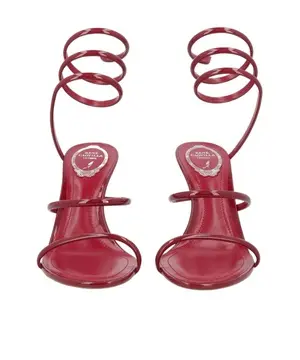 Rene Caovilla Round-toe High-heeled Sandals - Red