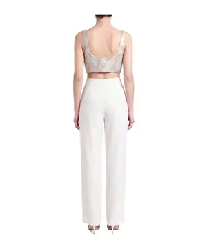 Brunello Cucinelli Colorful Sleeveless Cropped Top
