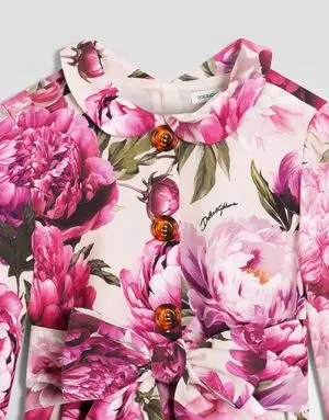 Dolce & Gabbana Floral-print Collared Dress