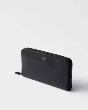 Prada Antiqued-leather Wallet
