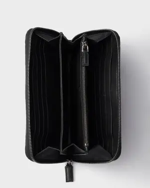 Prada Antiqued-leather Wallet