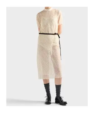 Prada Embroidered Lace Apron