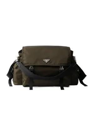Prada Explore Re-nylon And Leather Bag - Forest