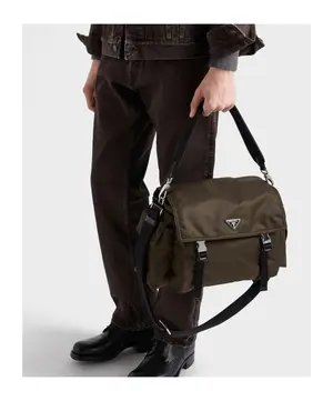 Prada Explore Re-nylon And Leather Bag