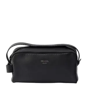 Prada Nappa Leather Shoulder Bag - Black