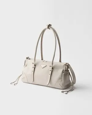 Prada Cabas Karin En Cuir Vieilli De Taille Moyenne