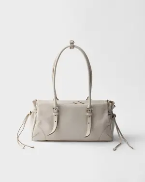 Prada Cabas Karin En Cuir Vieilli De Taille Moyenne