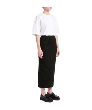 Max Mara Two-tone Knit Pencil Skirt