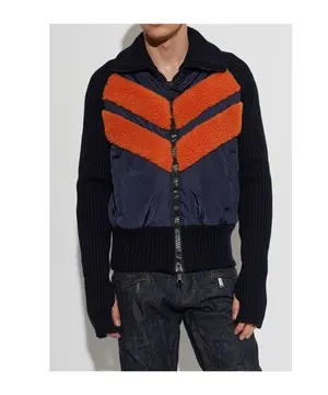 Dsquared2 Herringbone-panel Zip-up Jacket