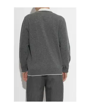 Eleventy Panelled Ribbed Knit Top