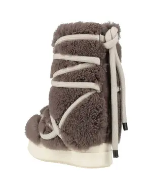 Rick Owens Fleece-lined Thick-soled Boots