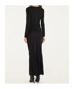 Farm Rio Floral-appliqué Maxi Skirt