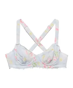 Prada Floral Print Old Linen Bra - Quasars